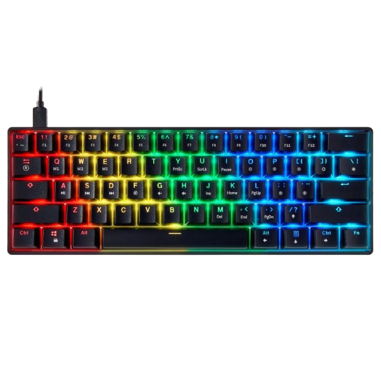 GK61 Mechanical Keyboard HK Gaming - 61 Key RGB Backlit Gaming Keyboard ...